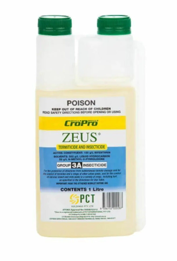 CroPro ZEUS Termiticide and Insecticide (Bifenthrin) 1 Litre - – Bonnyrigg Produce & Garden Supplies