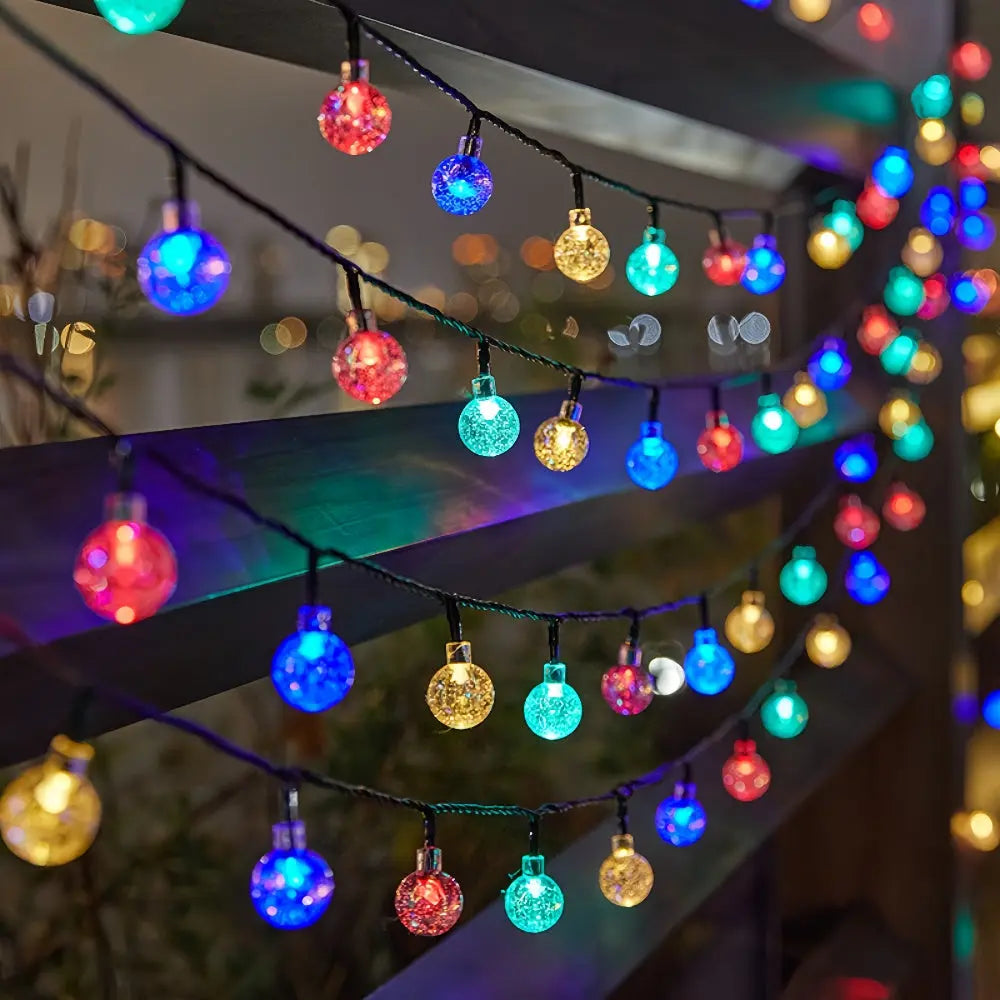 LED Solar Crystal Globe String Lights - Bonnyrigg Produce & Garden ...