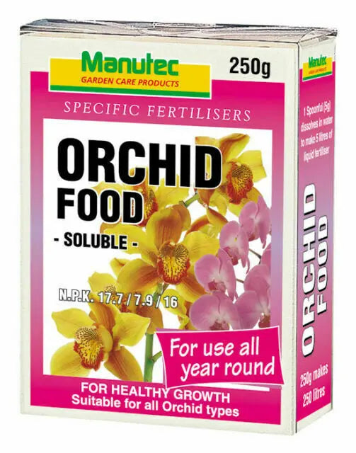 Manutec Orchid Food 250g – Water Soluble Fertiliser for Orchids ...