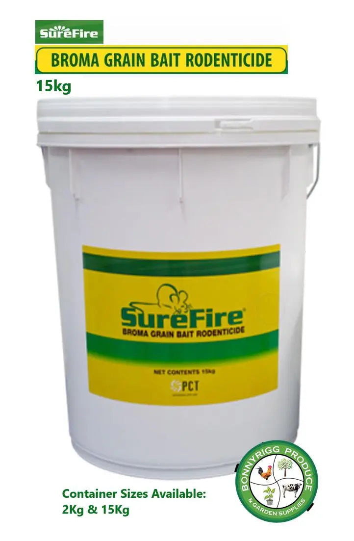 Surefire Broma Grain Bait 15kg - Bonnyrigg Produce & Garden Supplies